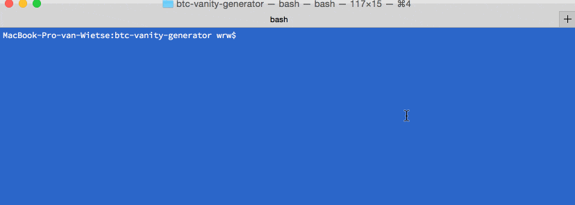 GitHub - WietseWind/btc-vanity-generator: BTC Vanity wallet address generator